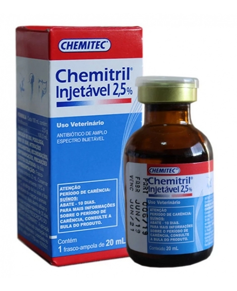 CHEMITRIL 2,5% PET INJ.20ML